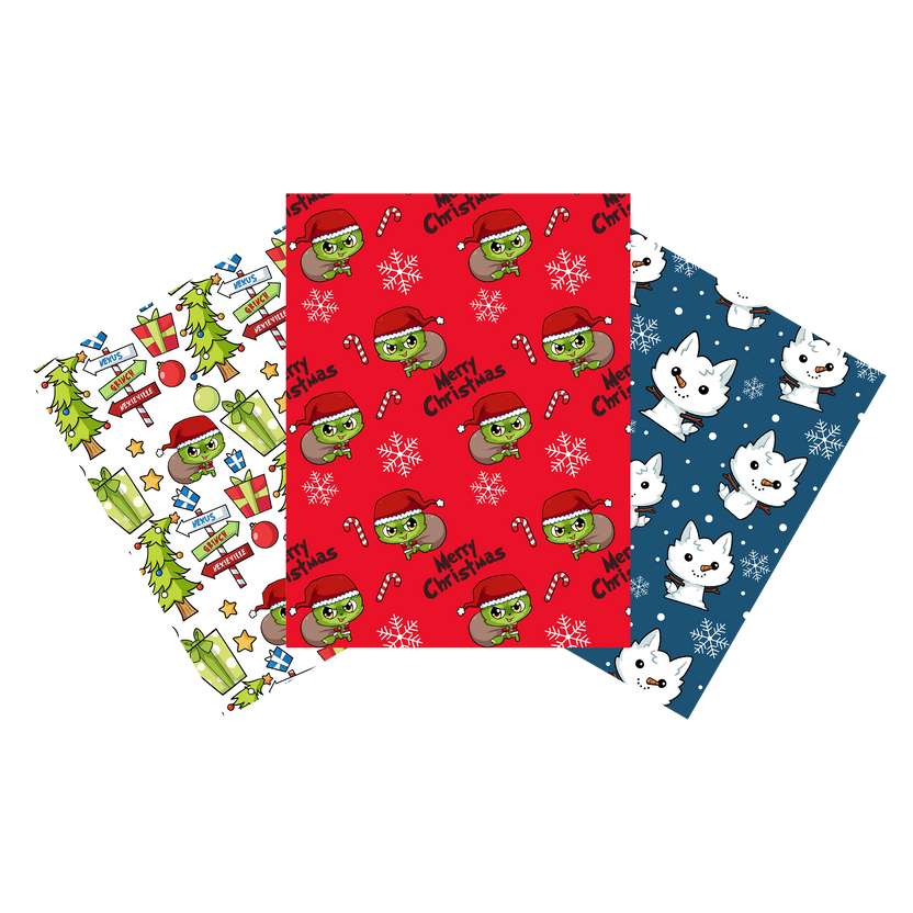 Christmas Wrapping Paper - 3 Pack – Nexus Nutrition