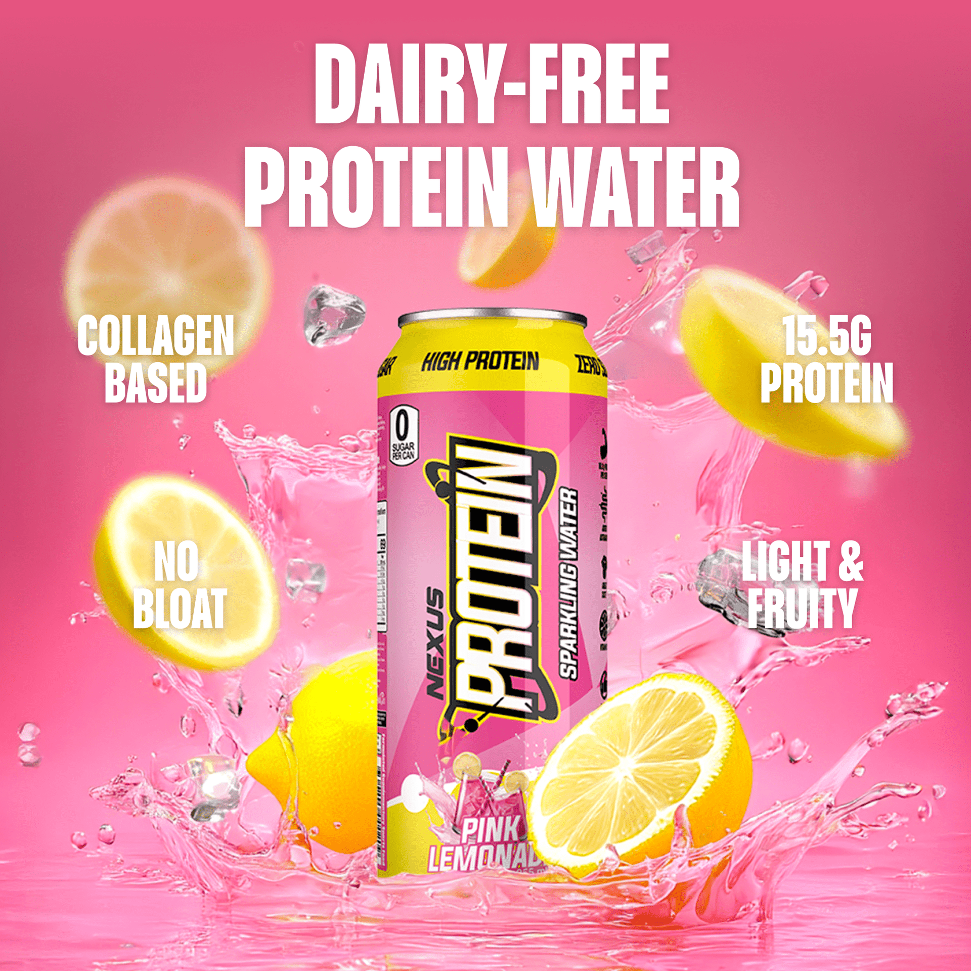 Sparkling Protein Water – 15.5g Collagen, Zero Sugar | Nexus – Nexus ...