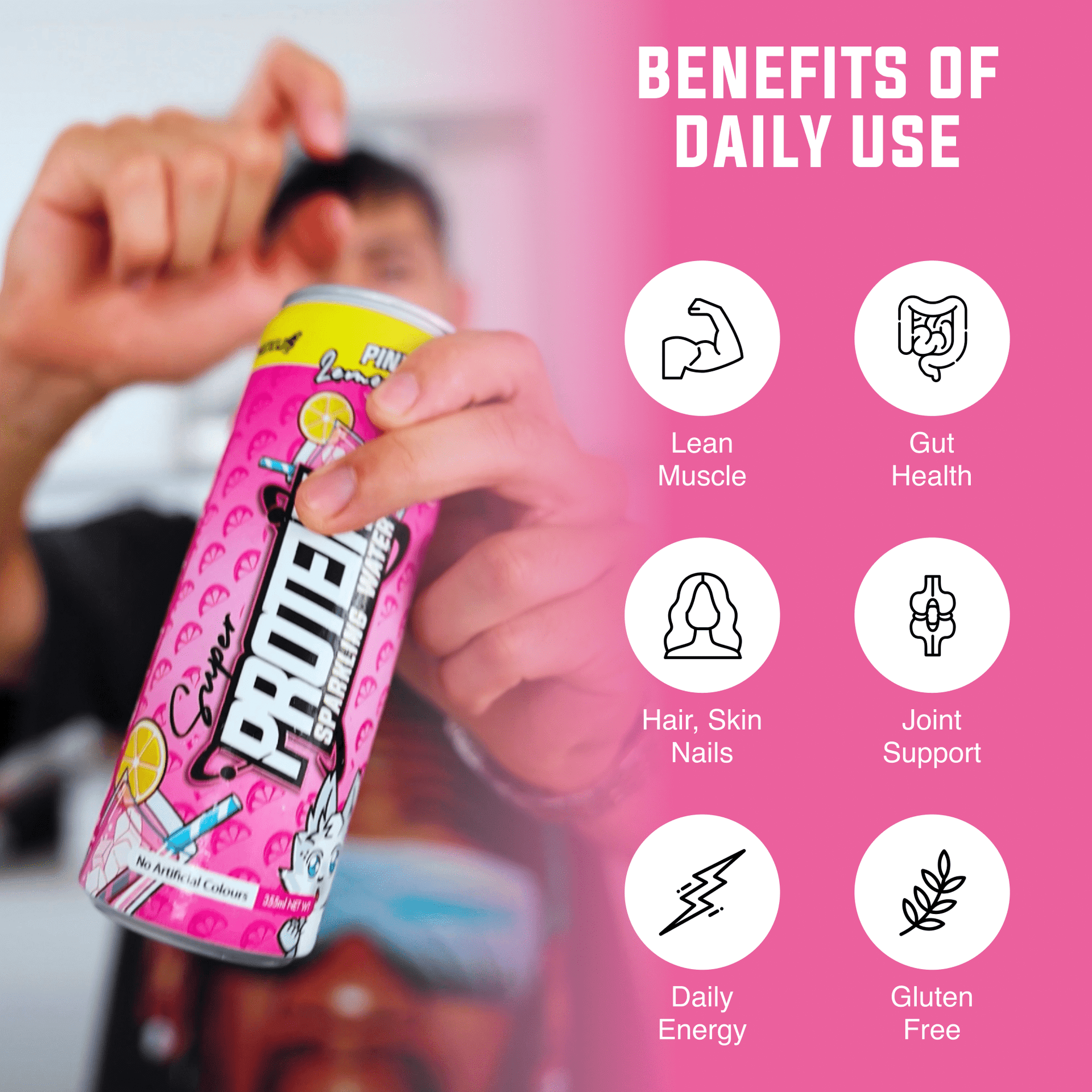 Sparkling Protein Water – 15.5g Collagen, Zero Sugar | Nexus – Nexus ...