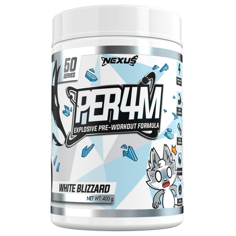 PER4M Pre-Workout: White Blizzard – Nexus Nutrition